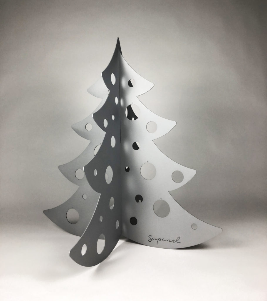 Sapin 1 m - Gris — Métal — Mon sapin de Noël design